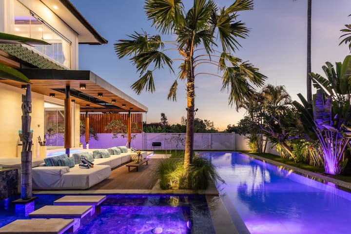 3br Luxurious Villa W/ 15 Mtr Pool & Bbq & Jacuzzi - Canggu