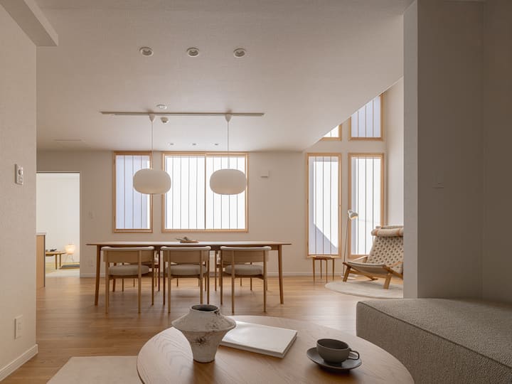 192㎡ジャパンディ空間/屋内サウナ/7ベッド/駅5分/2キッチンダイニング/50㎡広々リビング - Sapporo