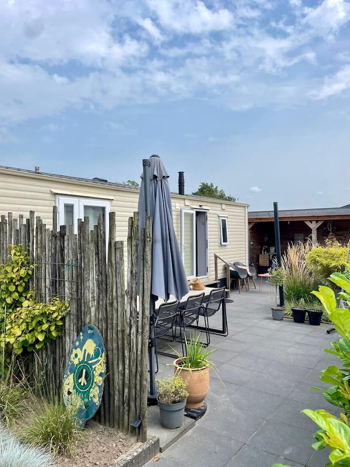 Heerlijk Chalet Direct Aan Strand En Veluwemeer. - Dronten