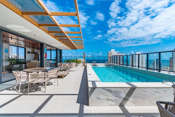 Apartamento Em Salvador 450m Da Praia - Barra