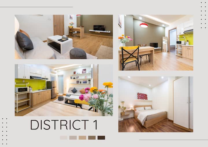 -20% New Warm 1bedroom ~District 1 @Free Laundry - Ciudad Ho Chi Minh