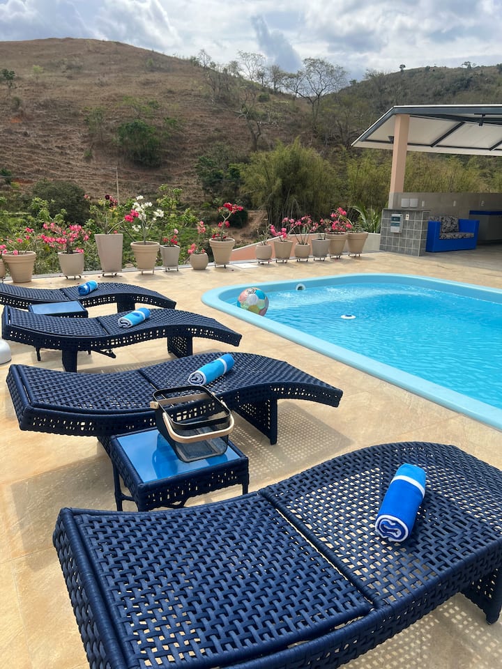 Linda Casa De Campo Com Piscina Beira Do Rio - Campos dos Goytacazes