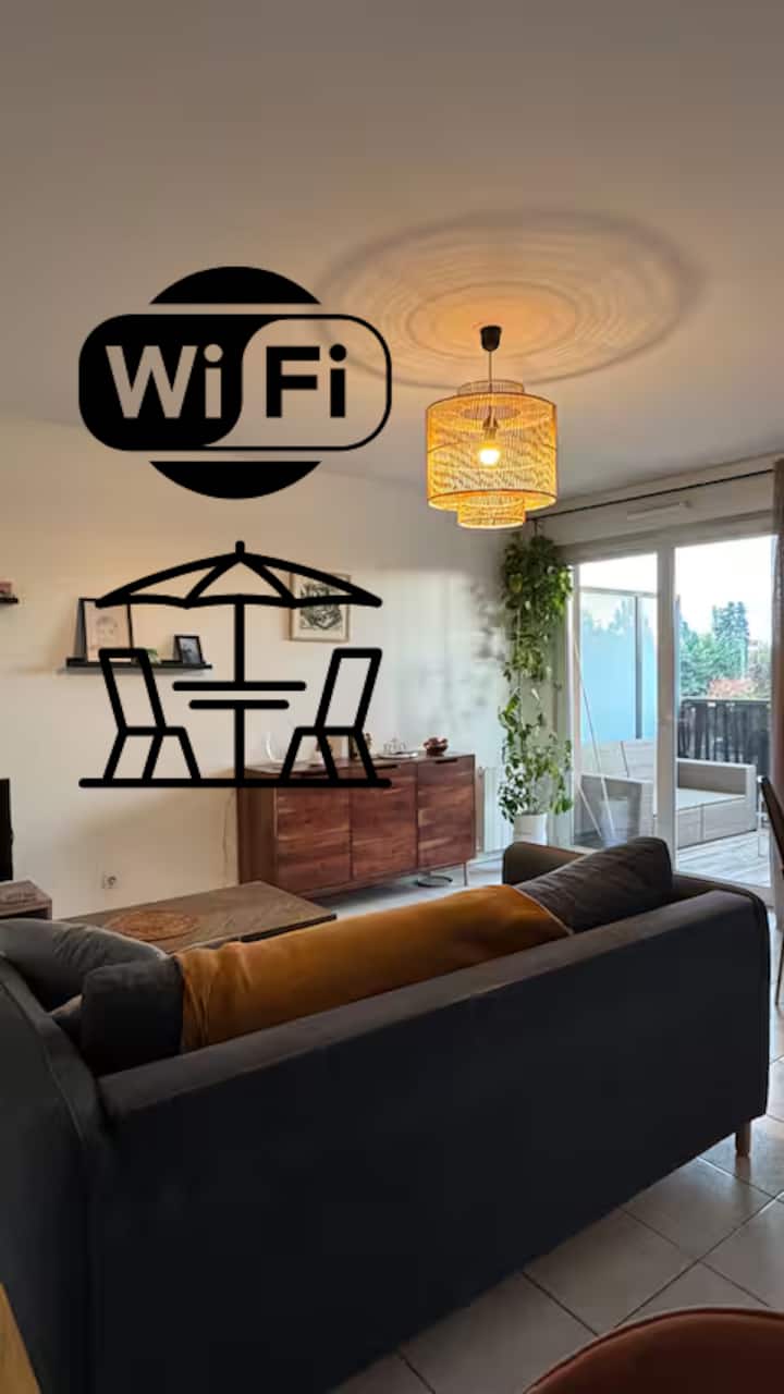 2 Chambres, Sécurisé, Parking. Eurexpo/ldlc Arena - Meyzieu