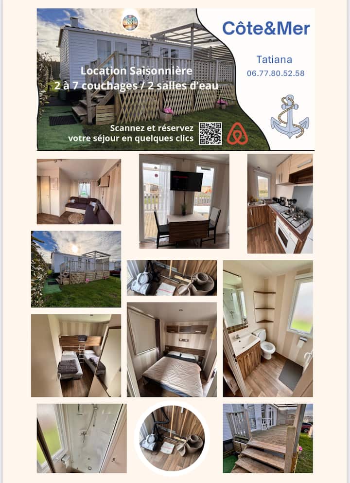 Côte&mer Mobilehome H24 - Équihen-Plage