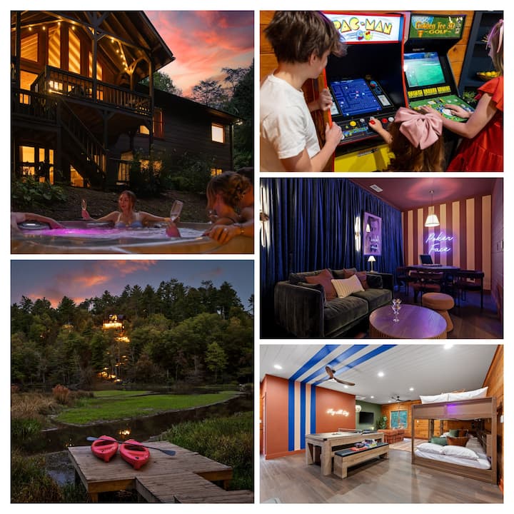 The Hidden Still~speakeasy Lakehouse~sleeps 22 - Ellijay, GA