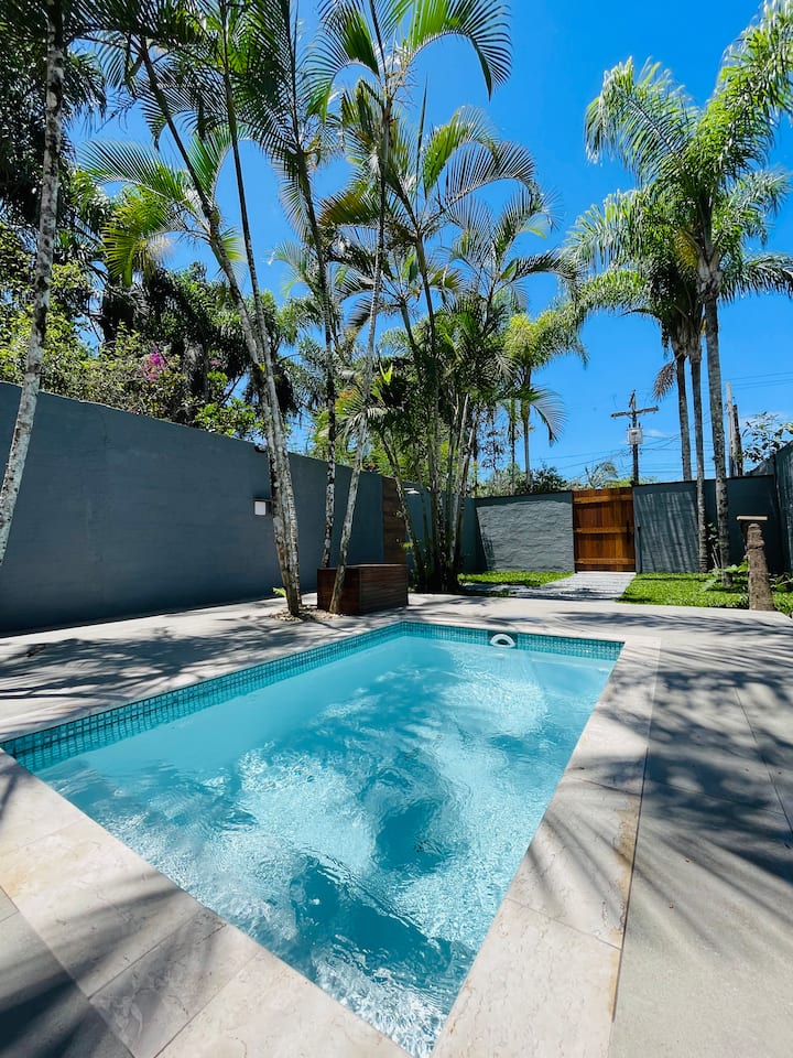 Cabana Charmosa Em Ubatuba, Praia Da Barra Seca - Ubatuba