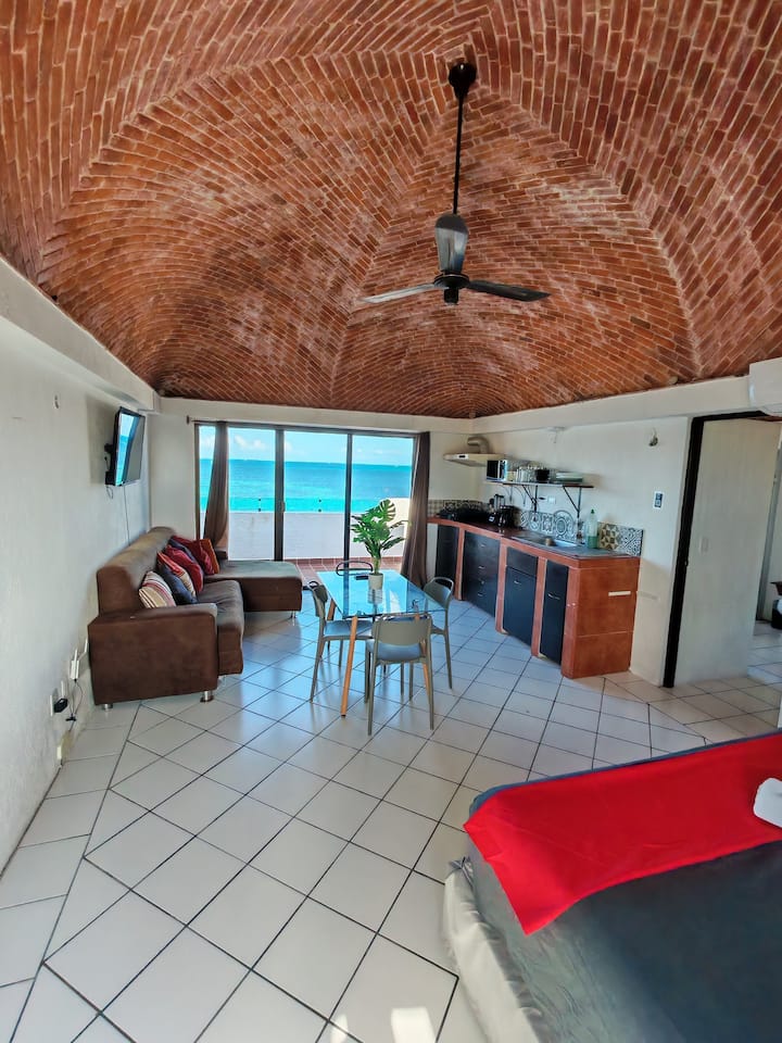 Loft Hermoso Frente Al Mar A 5 Min Del Ferry - Isla Mujeres