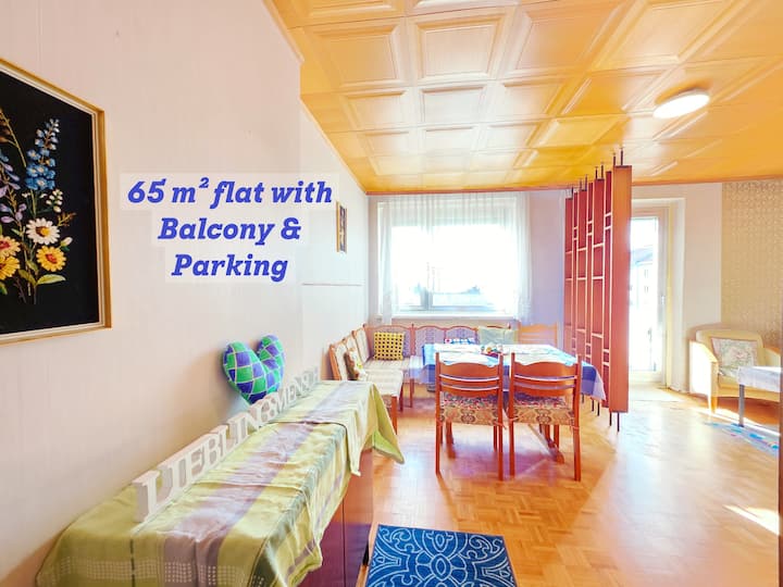 Centrally & Quiet: 65 M² Flat With Parking+balcony - Graz