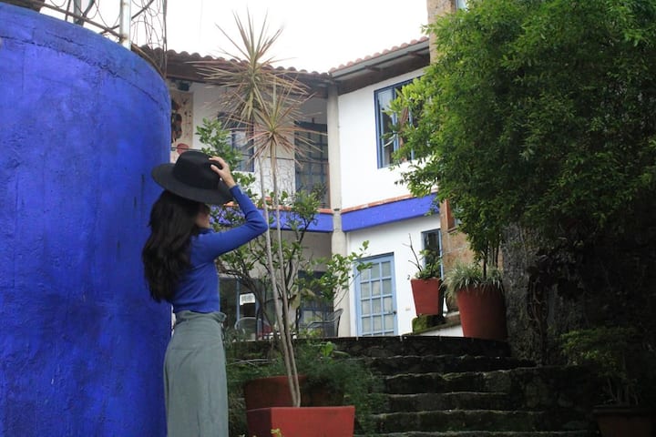 El Encino Hostal: Hab #1 Doble 4 Camas Indiv - Tepoztlán