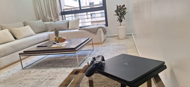 Central Clean & Modern Flat•sun & Pool•ps4 &Wi-fi - Marrakech
