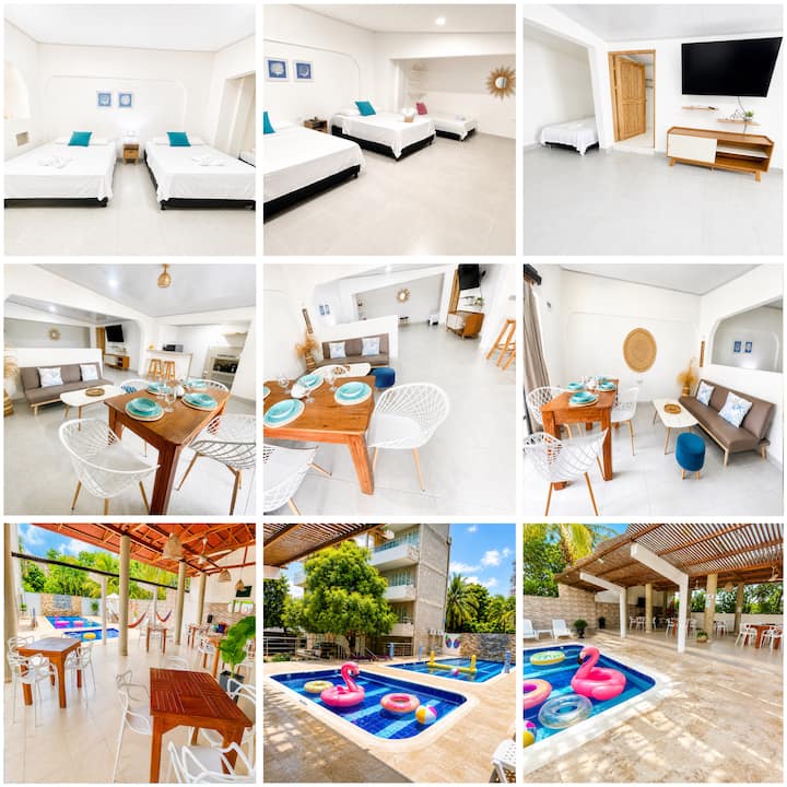 Loft En Tolu Con Piscina Para 6 Personas - Santiago de Tolú