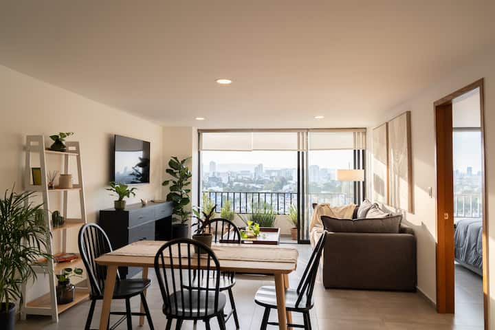 Depa Moderno Y Bien Ubicado • Zona Financiera Gdl - Guadalajara