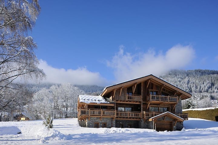 Chalet Chaleureux Avec Vue Sur Le Mont Blanc - Les Contamines-Montjoie