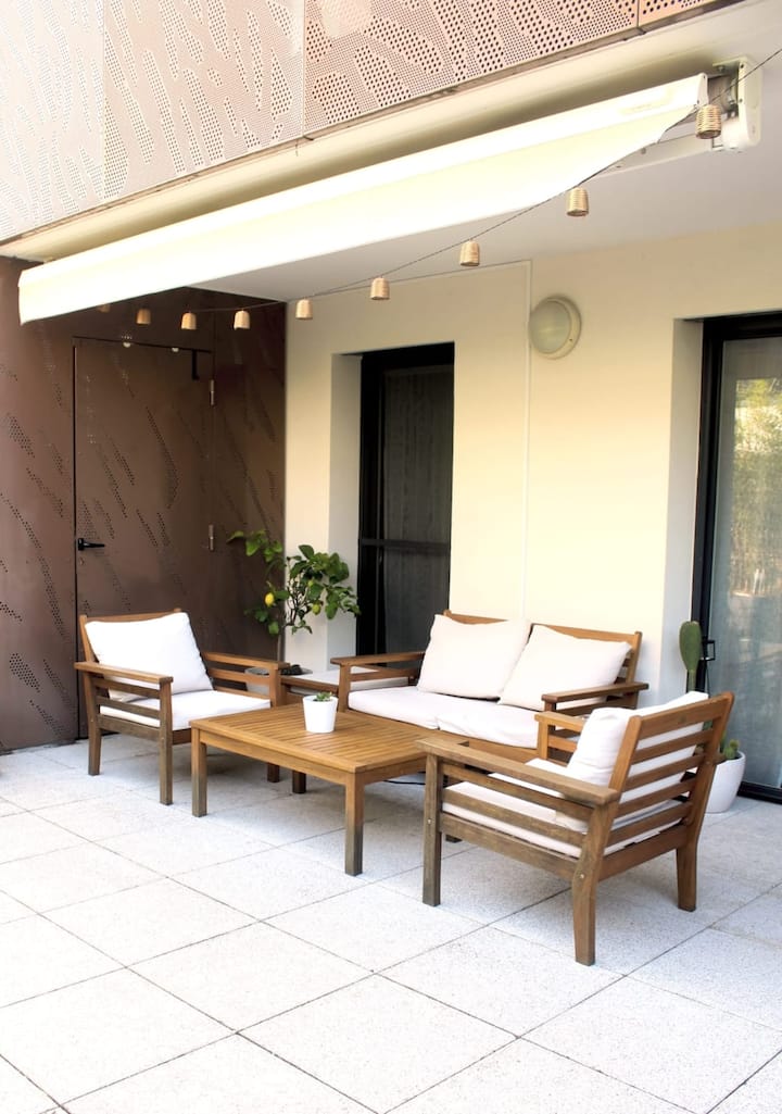 Appartement Cosy Avec Terrasse Arborée - Sassenage