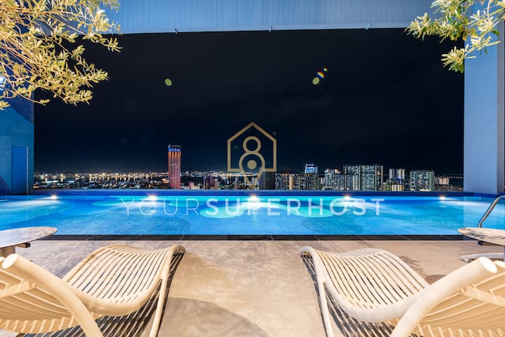 【Brand New】muji 2br With Full Kitchen~skypool &Gym - ペナン