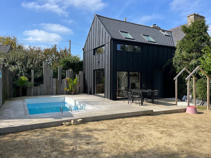 Maison Calme Avec Jardin Et Piscine-proche Plage - Plage de Corsen