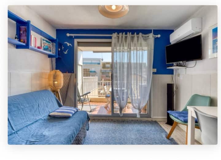 Studio Climatisé Avec Terrasse Sur La Corniche - Sète