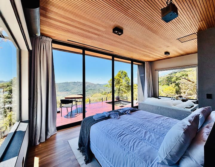 Chalé Com Vista E Hidro Em Campos Do Jordão - Campos do Jordão