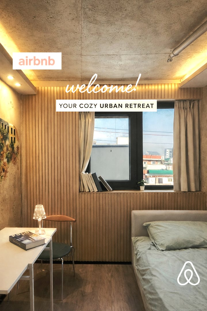 [특가]Gaon42/전용/ 홍대/영등포/이대/강남/여의도/2 5호선 환승/Q침대/엘베 - South Korea