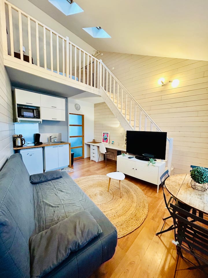 Studio Cosy + Mezzanine + Vélos — La Pallice - La Rochelle