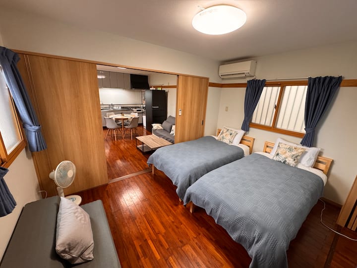 那覇空港から約12km|5名まで宿泊ok|糸満市場近くの平屋|海まで車3分 - 絲滿市