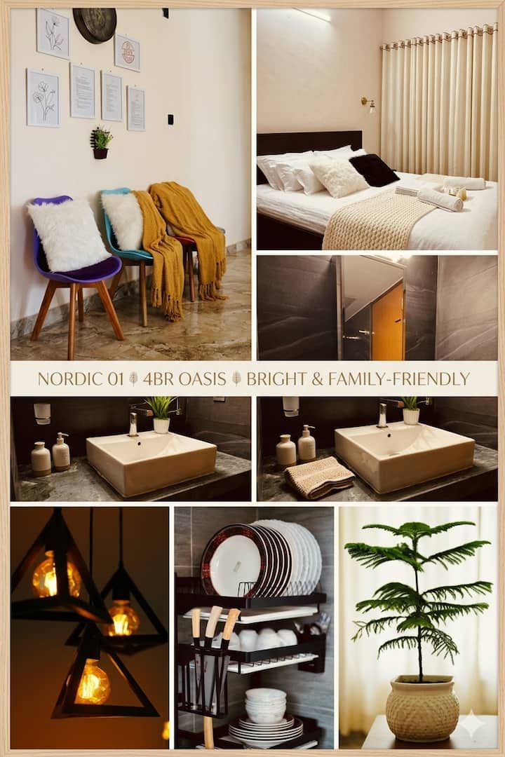 Nordic 01 • 4br Oasis • Bright & Family-friendly - Dhaka