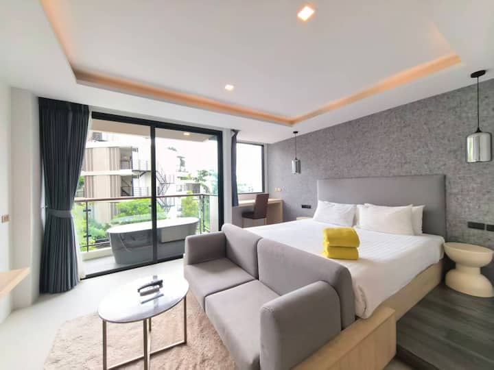 Karon豪华公寓|日落美景-带阳台浴缸·近海滩生活便利 - Kata Beach