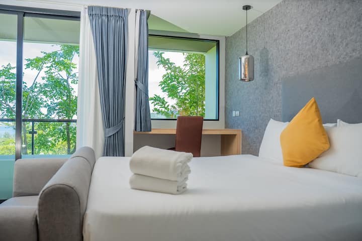 Karon度假公寓|山景阳台+健身房泳池·近卡伦海滩- - Kata Beach