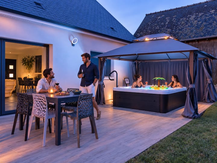 Private Covered Spa 6 People Beauval & Châteaux - Amboise