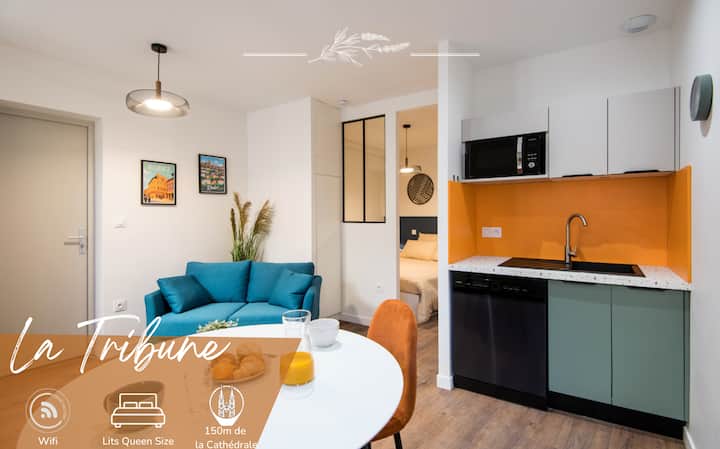 La Tribune - Proche Cathédrale & Soulages, Wifi - Rodez