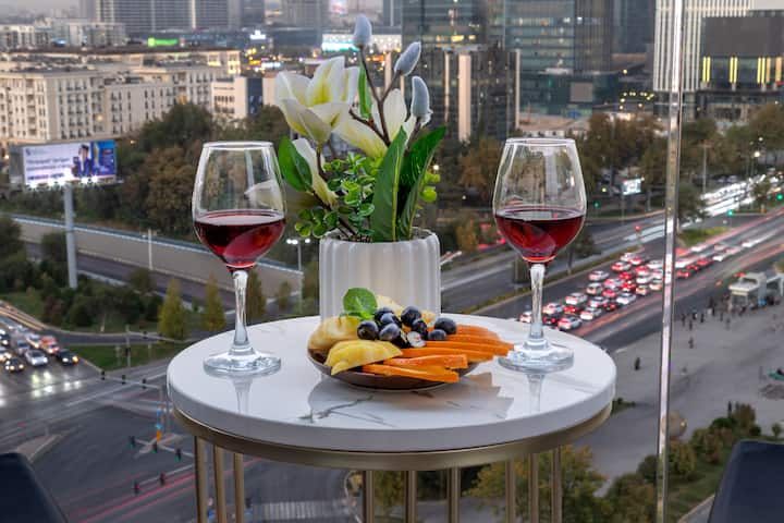 Urban Luxe | U-tower Tashkent City View Apartment - Tashkent