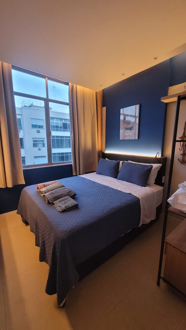 Loft Moderno Em Copacabana Praia + Metrô - Copacabana