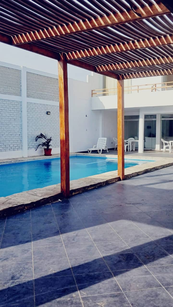 Villa Del Sol Colán – Piscina Y Gran Terraza - Paita