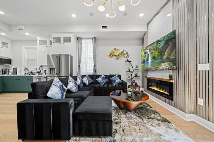 Luxe 3br|3ba Penthouse! King Beds! Mins To Nyc! - Jersey City, NJ