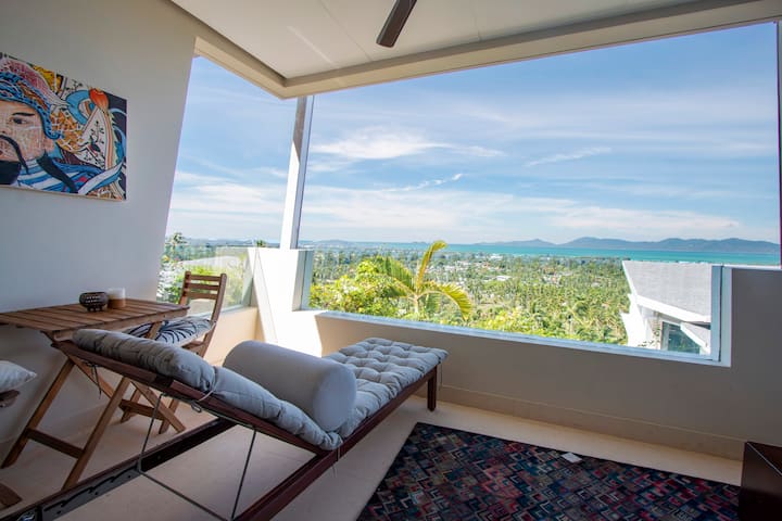 *Sea View Serenity|2br Apartment W/pool & Gym C242 - Ko Samui