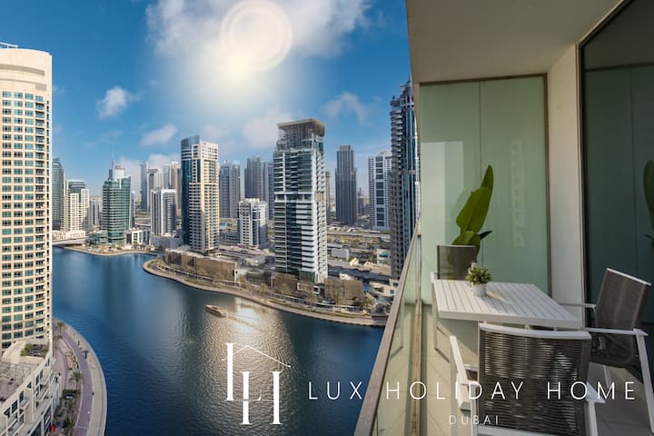 Lux | Liv Contemporary Marina View Suite 2 - Dubai Marina