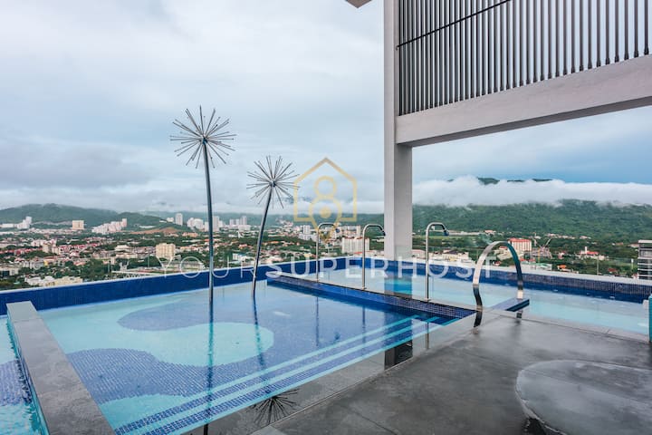 High Floor 5pax 2br Suite@22macalisterz Georgetown - Penang