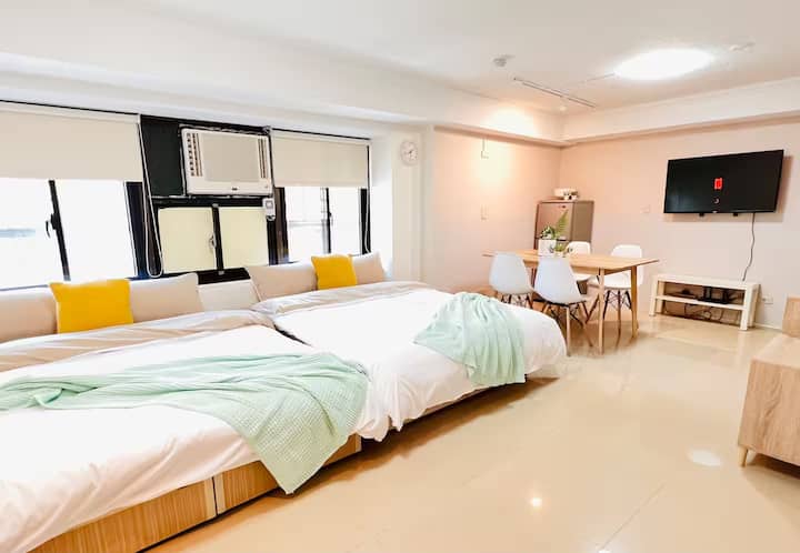 晨曦破曉@西門町(3-7人)/整套出租/用餐區/洗衣機/電梯大樓/對外窗/泡泡馬特& 唐吉軻德 - Taipei