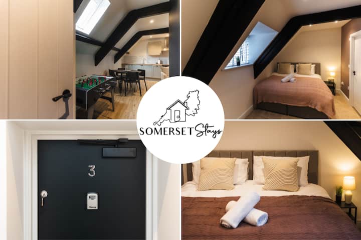 Stylish 2 Bed | S. King Central Parking | Sleeps 6 - Yeovil