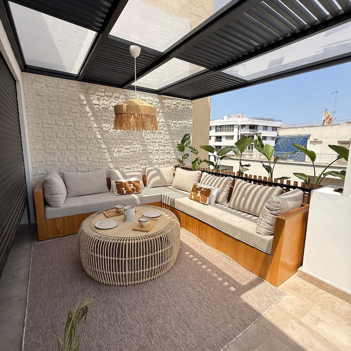 Sublime 1ch Avec Belle Terrasse / Quartier Racine - Casablanca