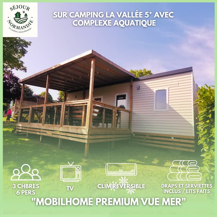Mobilhome Premium 3 Chambres 6 Personnes Vue Mer - Houlgate