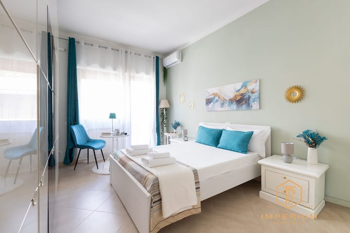 [Parco Degli Acquedotti]5 Min Metro, 8 Pax, 4 Bdrm - Aéroport de Rome Ciampino (CIA)