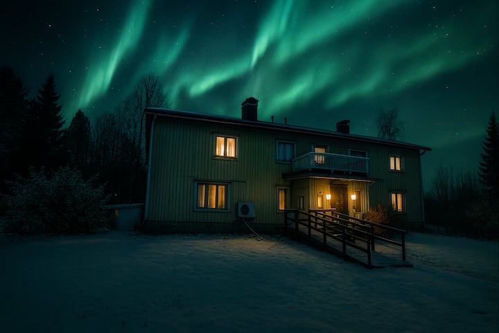 Perinteinen Pirtti Ja Tilaa Isollekin Ryhmälle - Taivalkoski