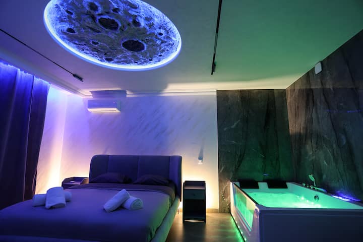 Appartement Privé La Lune Jacuzzi - Hôpital de Hautepierre