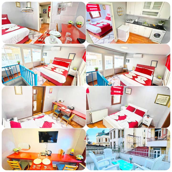 Taksim'de Yeni 3 Katlı Trıblex 6 Kişiliklüks Daire - Istanbul