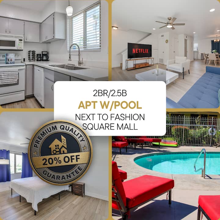 Contemporary 2-story 2br/1.5b Apt - Scottsdale