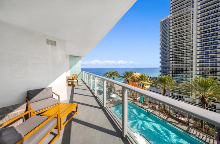 New! Oceanfront 1br • Huge Balcony • Beach Access - The Bahamas