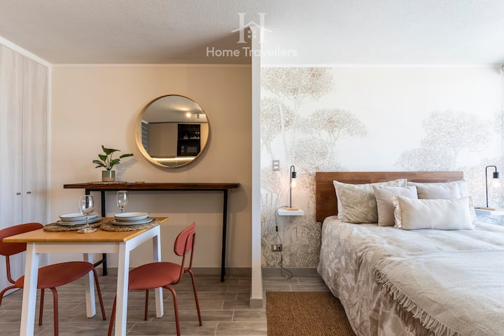 Ht | Cómodo Estudio A Pasos De Movistar Arena - Santiago, Chile