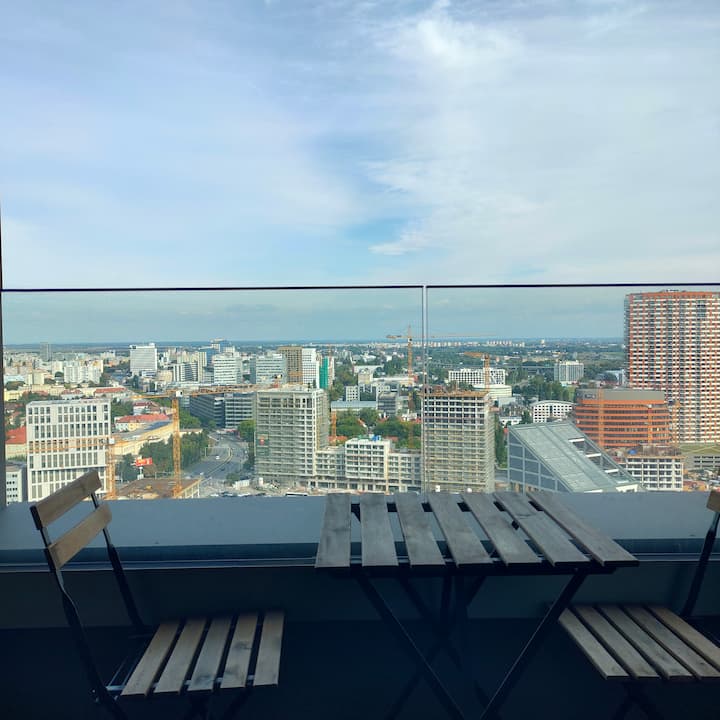 Sky Park 26-th Floor Free Parking Free Wi-fi - Bratislava