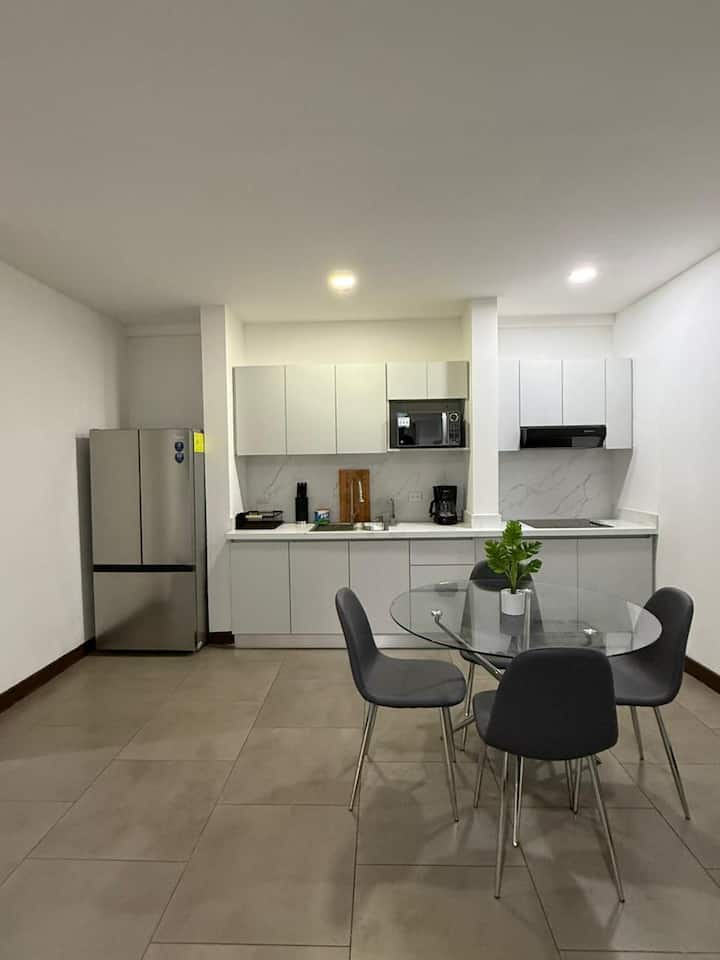 Apartamento Moderno - 2br, A/c, King Bed - San José